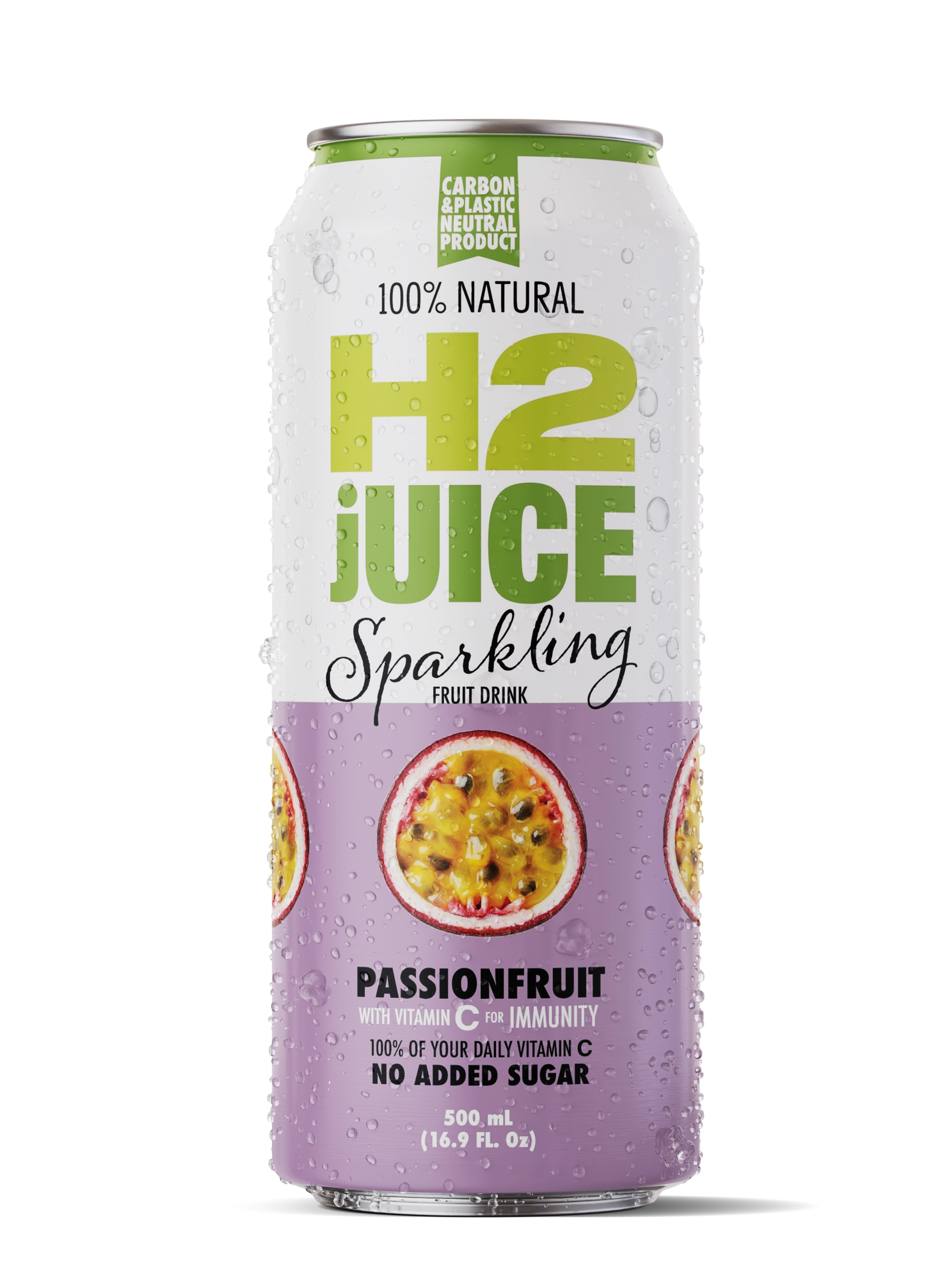 H2juice Sparkling Passionfruit 500ml x12 – H2coco