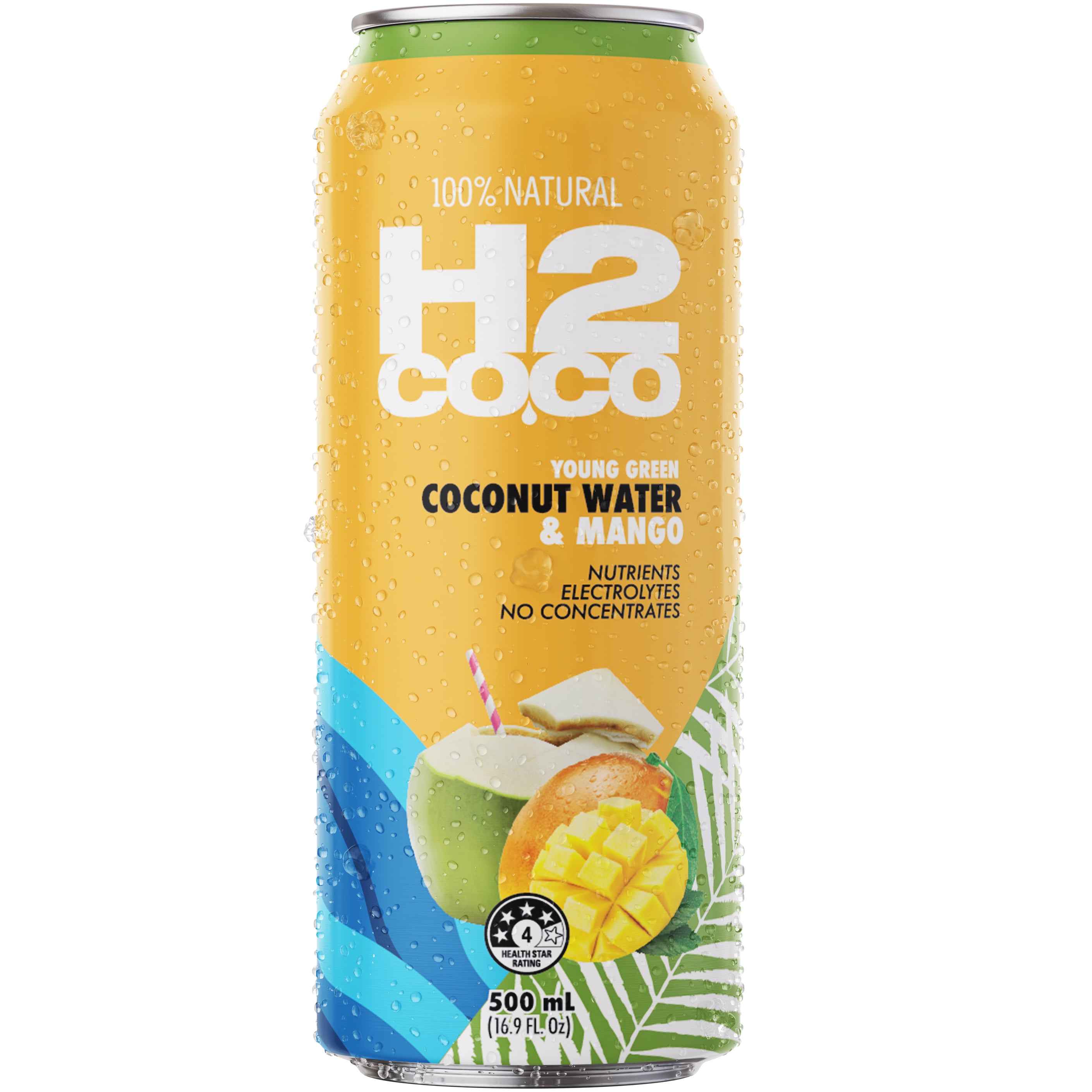 H2coco Coconut Water with Mango 500mL x12 can