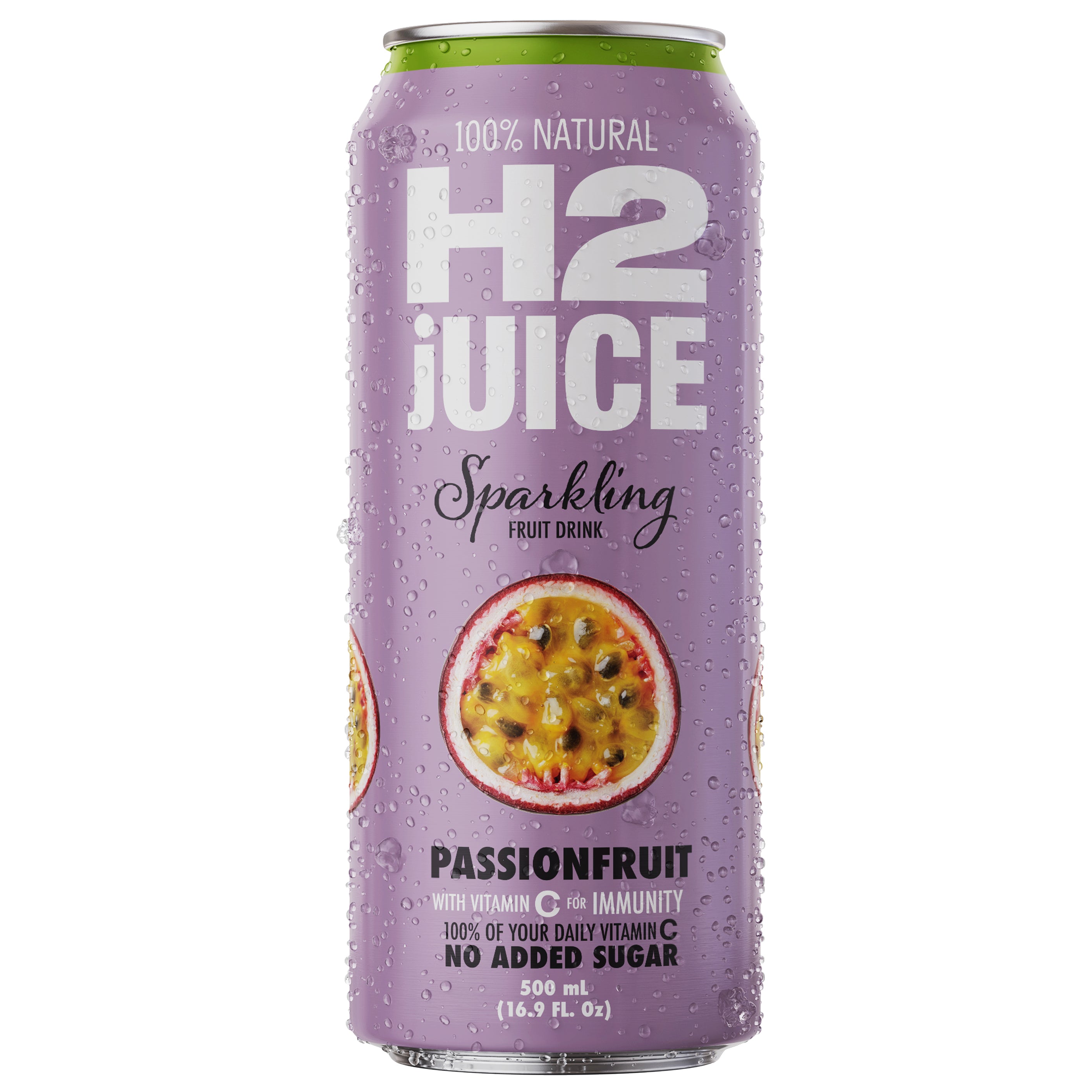 H2juice Sparkling Passionfruit 500ml x12 – H2coco