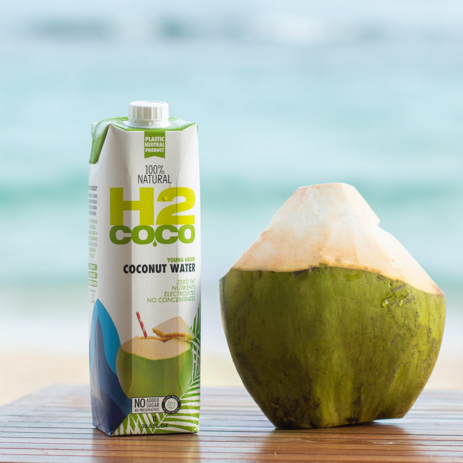 H2coco Pure Coconut Water 1L
